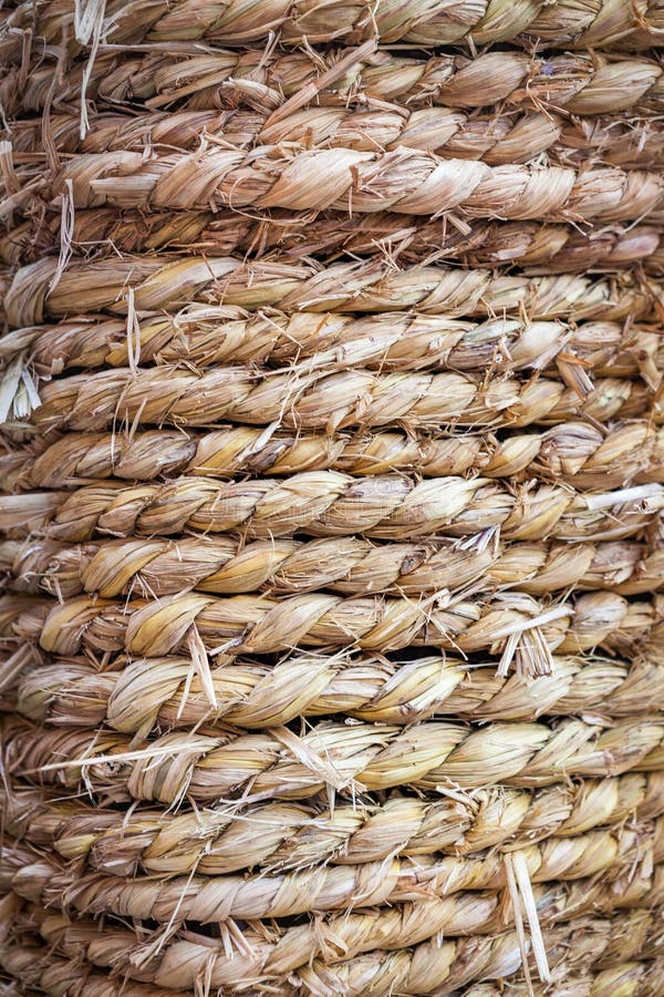 Straw Rope Regular Basket Background Radiant Texture Stock Photo ...