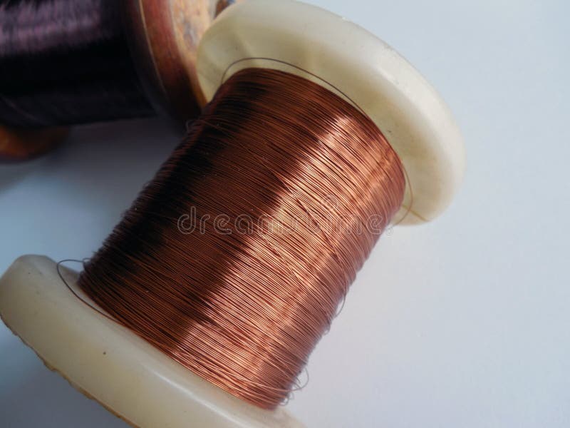 Coils With Copper Filaments At Close Range Stock Photo - Image of range ...