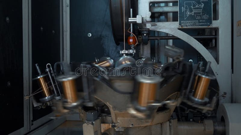 Copper Wire Cable Production in Coils at the Metal Steel Industrial ...