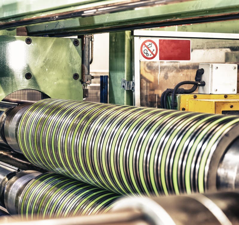Coils Cutter Machine, Industrial Cutting Procedure Stock Image - Image ...