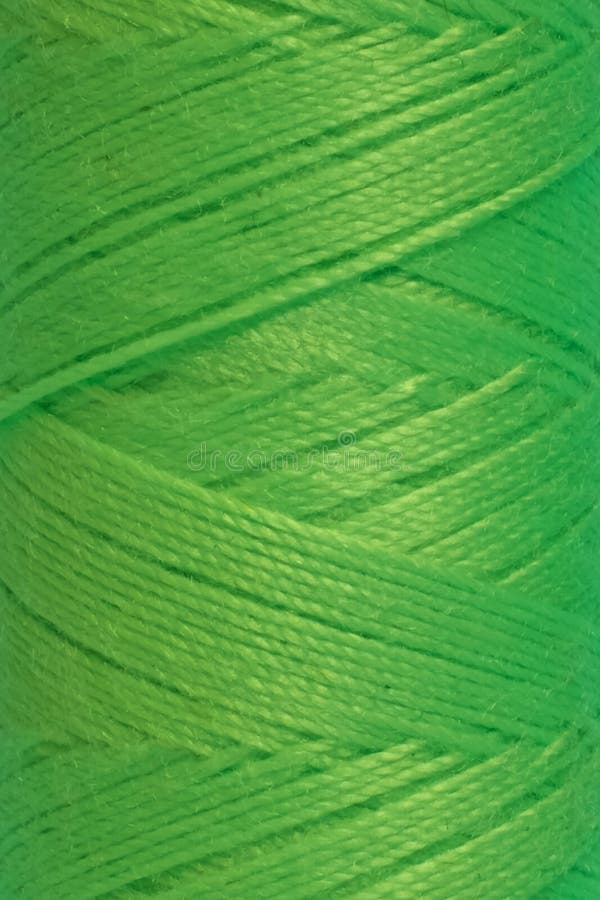 Coils with Green Threads. Close-up, Texture, Macro Stock Image - Image ...