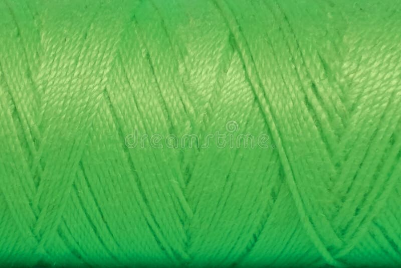 Coils with Green Threads. Close-up, Texture, Macro Stock Image - Image ...