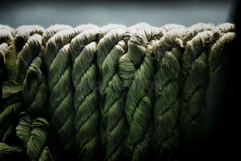 Coils of Old Weathered Rope Stock Photo - Image of worn, strong: 4710456