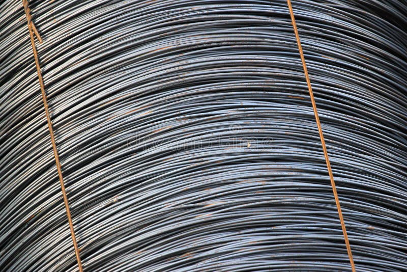 Coils of steel cable. stock image. Image of detail, iron - 82700635