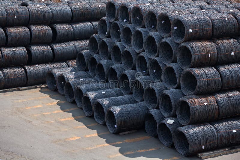 Coils of steel wire stock photo. Image of metal, hard - 33471816