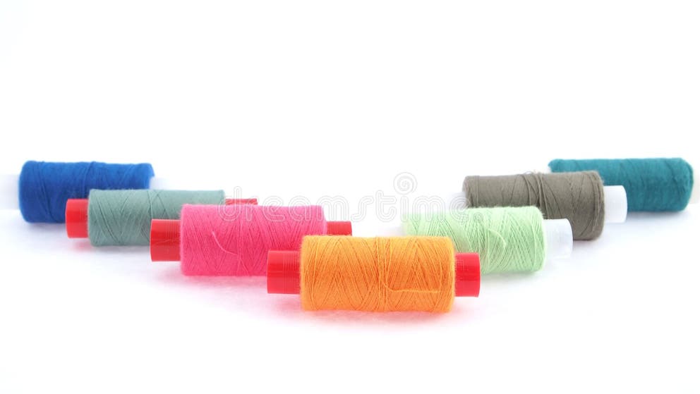 Coils with threads stock photo. Image of group, white - 29454876