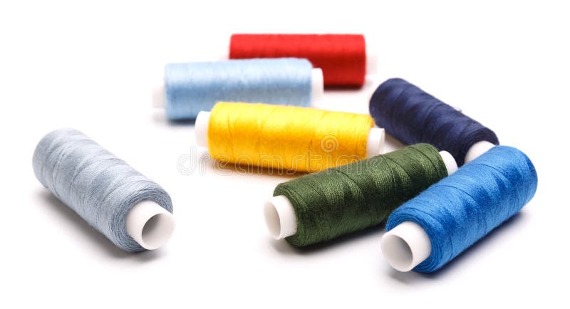 Coils with threads stock photo. Image of repairing, reel - 51690608