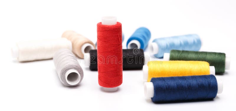 Coils with threads stock photo. Image of designer, equipment - 52594156