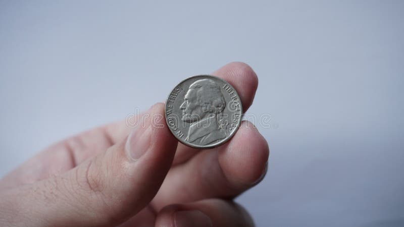 Coin Â«Jefferson NickelÂ» stock photo. Image of paper - 255726948