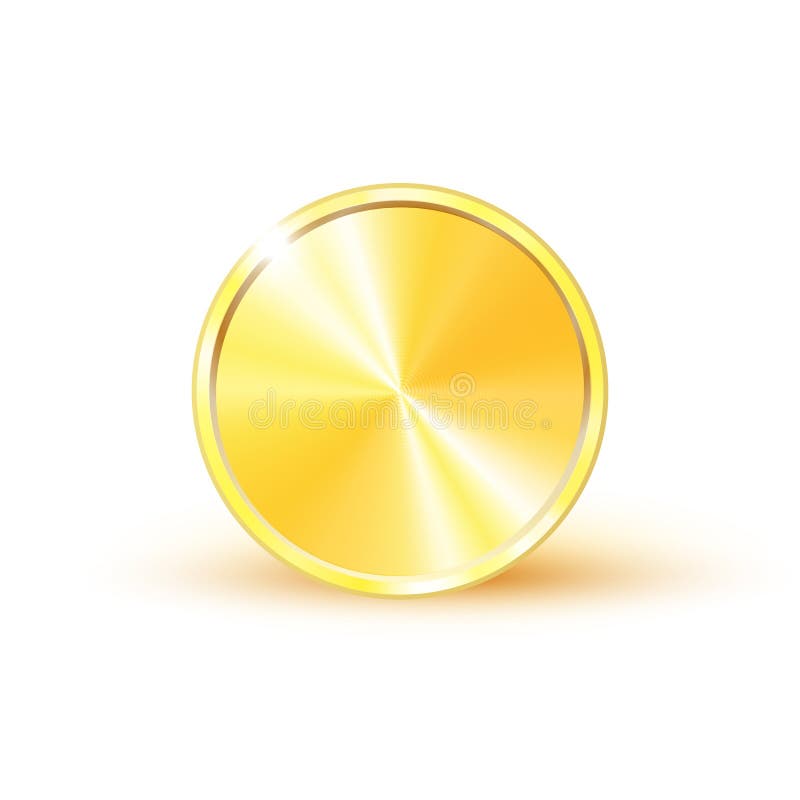 Coin on Background Isolated Object Abstract Stock Illustration ...