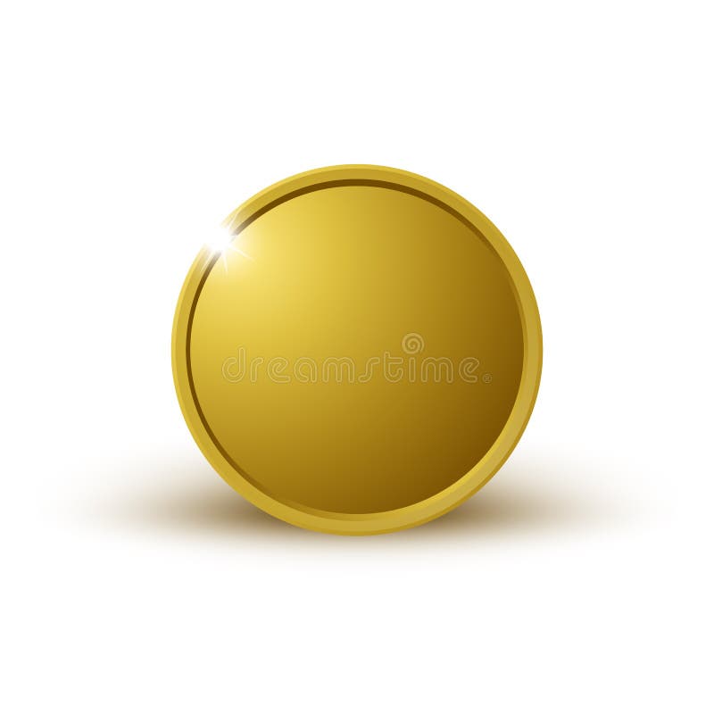 Coin on Background Isolated Object Abstract Stock Illustration ...