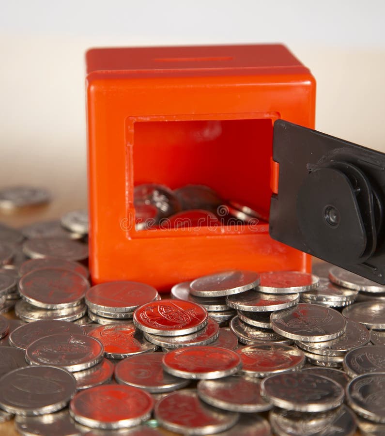 Coin box and money stock photo. Image of money, closeup - 7516186