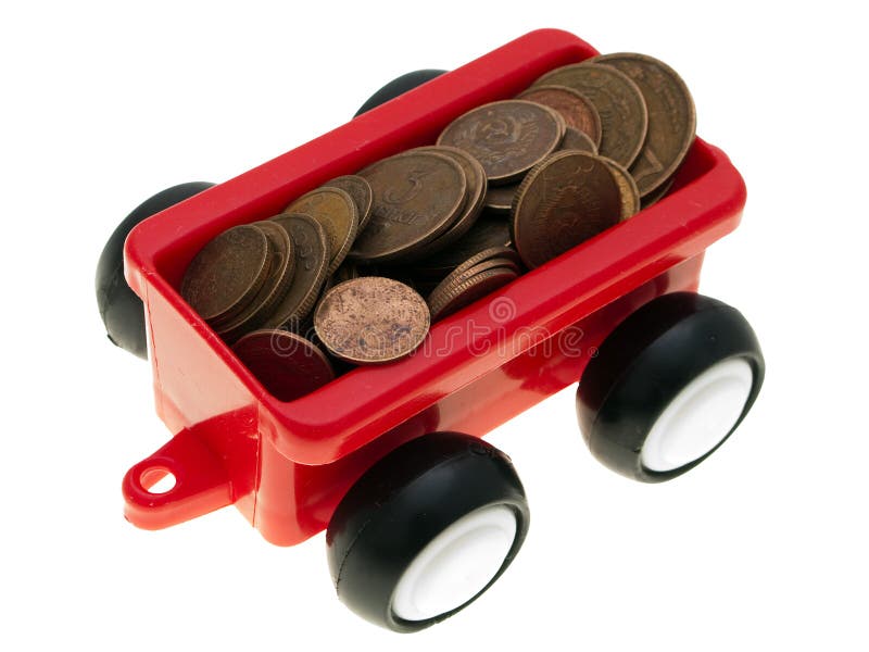 Coin car stock image. Image of objects, business, bronze - 10899645