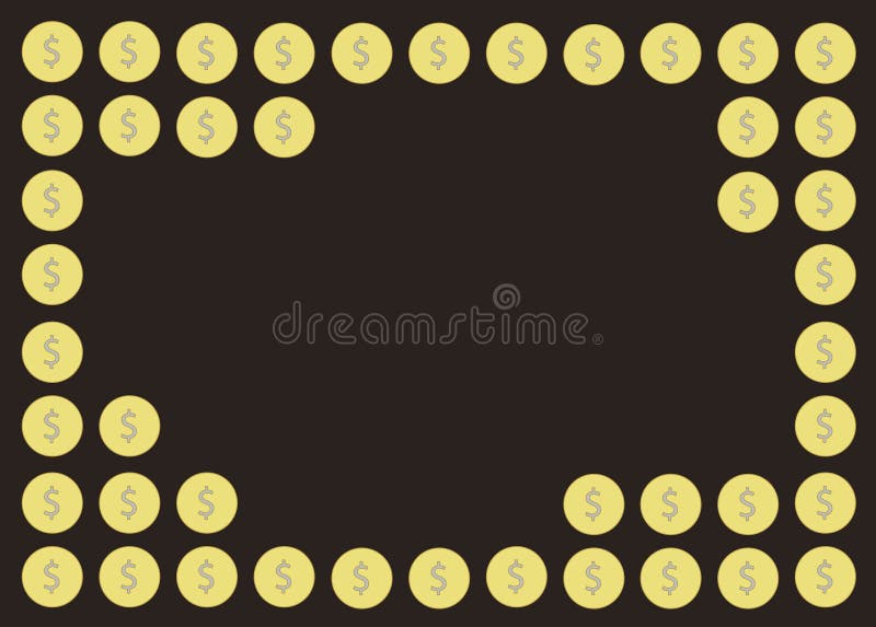 Coin Cartoon Background Vector Stock Vector - Illustration of banking ...