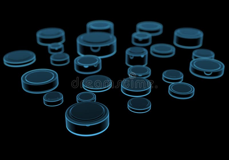Coin Cell Batteries stock illustration. Illustration of dark - 26613075