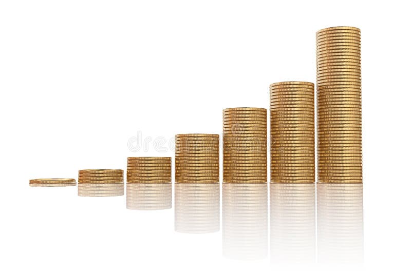 Gold Coin, Four Monetary Unit Vector Stock Vector - Illustration of ...