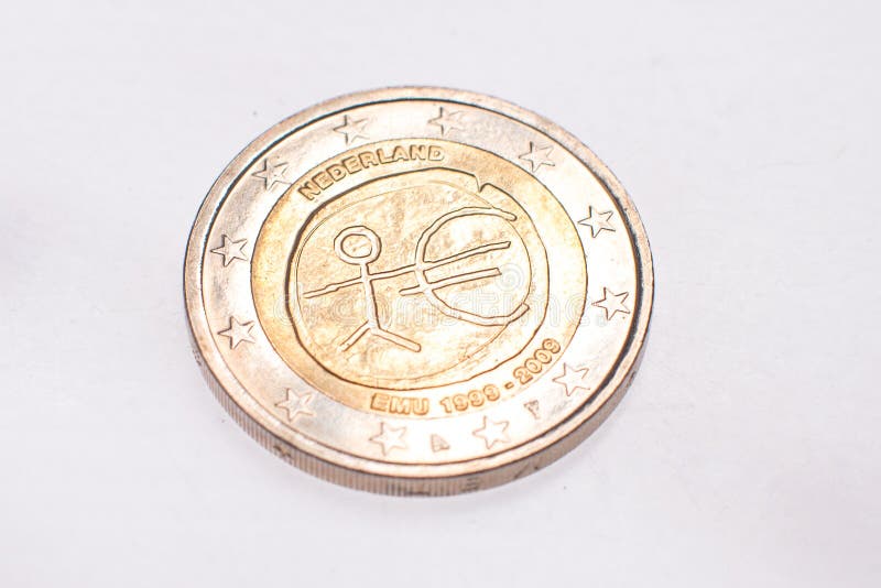 A Coin Collection of 2 Euro Commemorative Coins Stock Photo - Image of ...