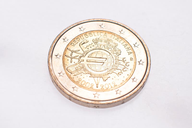 A Coin Collection of 2 Euro Commemorative Coins Stock Image - Image of ...