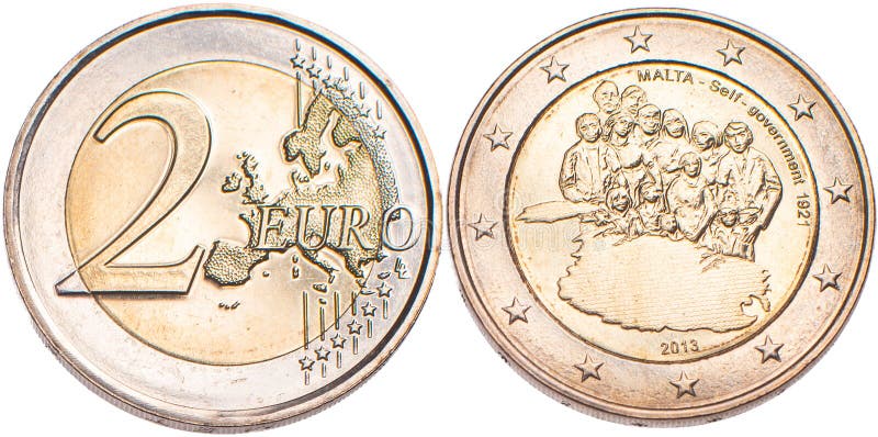 A Coin Collection of 2 Euro Commemorative Coins Stock Image - Image of ...