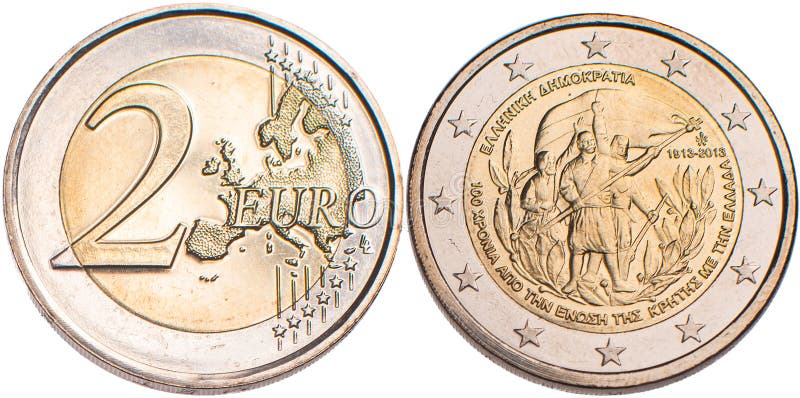 A Coin Collection of 2 Euro Commemorative Coins Stock Photo - Image of ...