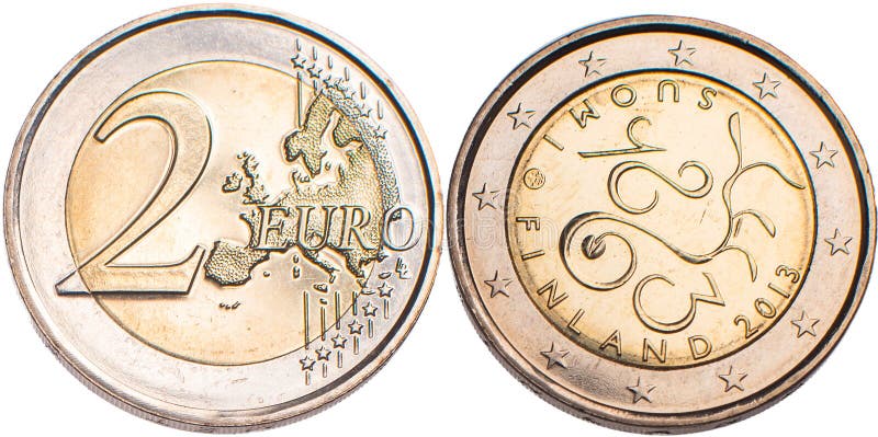 A Coin Collection of 2 Euro Commemorative Coins Stock Image - Image of ...