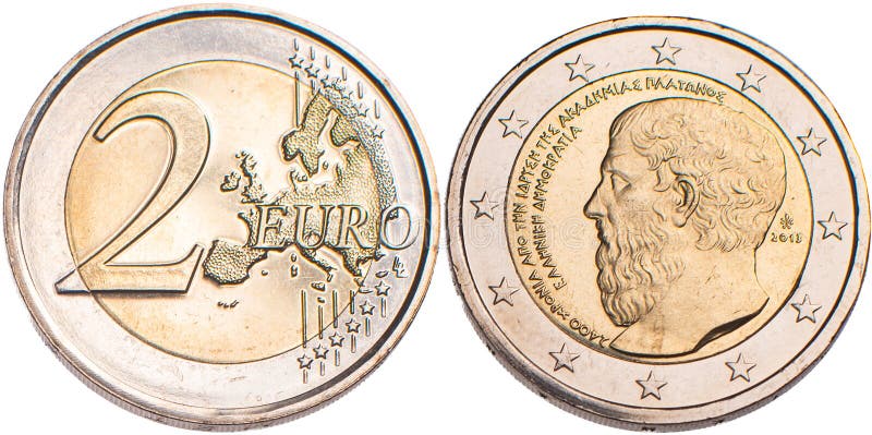 A Coin Collection of 2 Euro Commemorative Coins Stock Photo - Image of ...