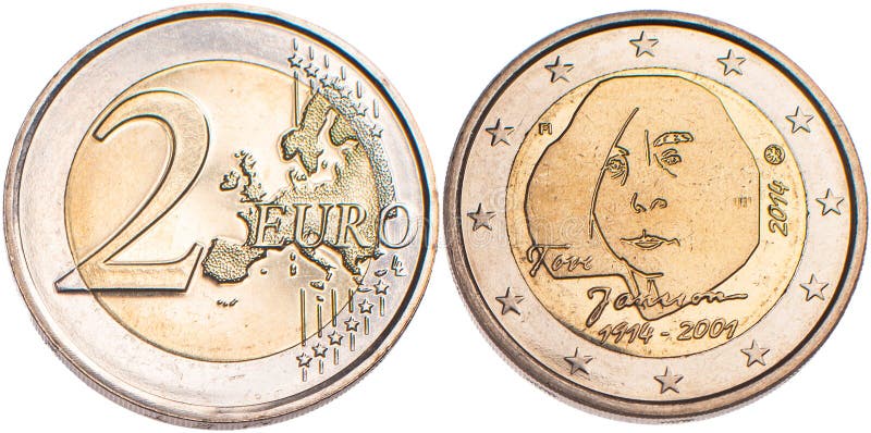 A Coin Collection of 2 Euro Commemorative Coins Stock Photo - Image of ...