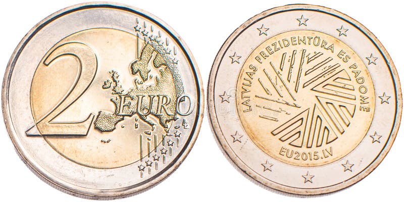 A Coin Collection of 2 Euro Commemorative Coins Stock Photo - Image of ...