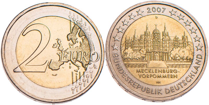 A Coin Collection of 2 Euro Commemorative Coins Stock Image - Image of ...