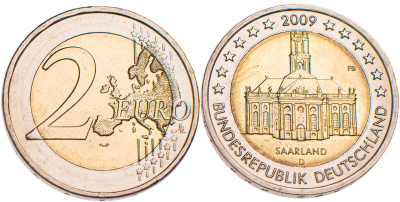 A Coin Collection of 2 Euro Commemorative Coins Stock Image - Image of ...