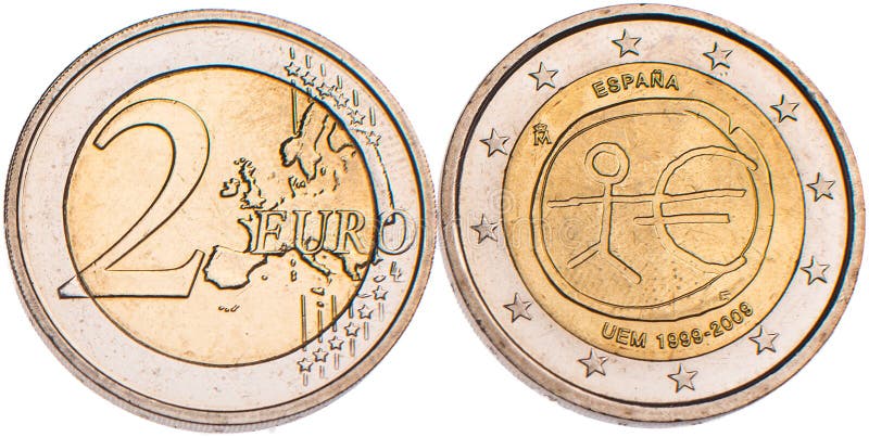 A Coin Collection of 2 Euro Commemorative Coins Stock Image - Image of ...