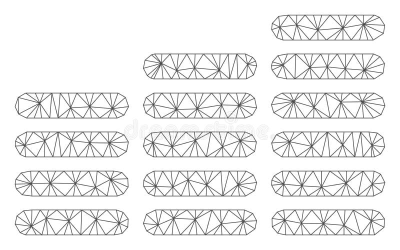 Coin Columns Polygonal Frame Vector Mesh Illustration Stock Vector ...