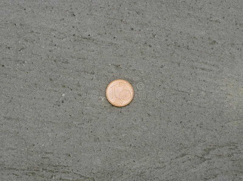 Coin on concrete floor stock photo. Image of floor, ground - 38065908
