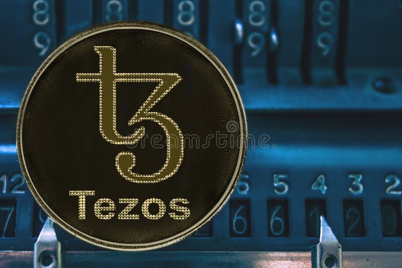 Tezos XTZ Token Symbol Cryptocurrency Logo, Coin Icon in Circle ...