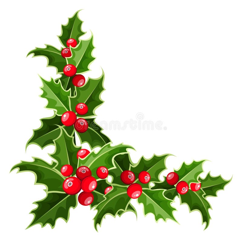 Clipart De Houx Gratuit Aquarelle Noël Houx Et Branche De Pin