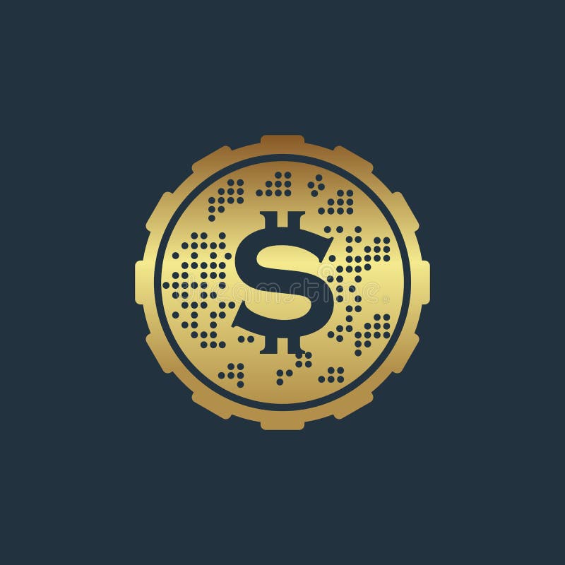 Coin Design, Vector Template Icon Stock Illustration - Illustration of ...