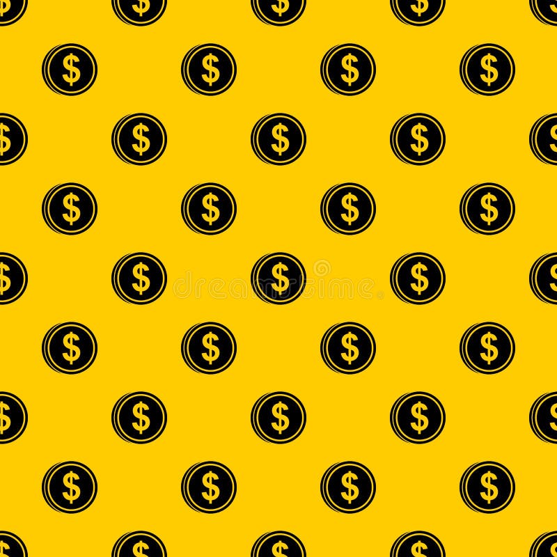 Coin dollar pattern vector stock vector. Illustration of drawing ...