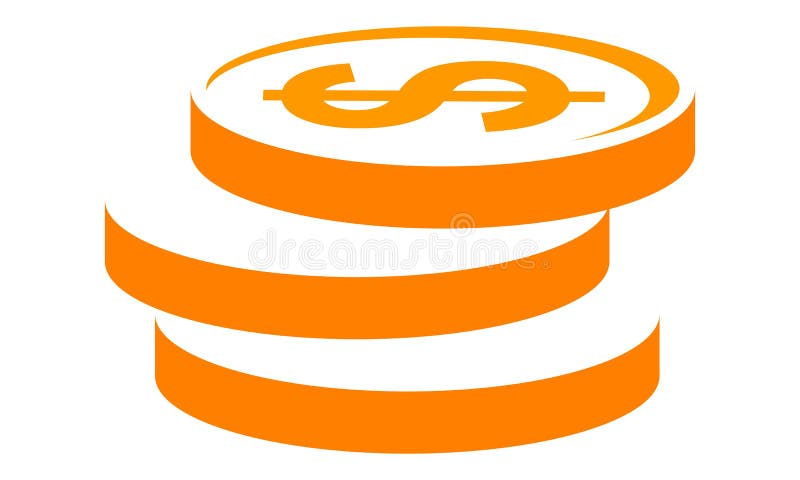 Coin Money Commitment Teamwork Together Outline Logo Vector Stock Vector - Illustration of ...