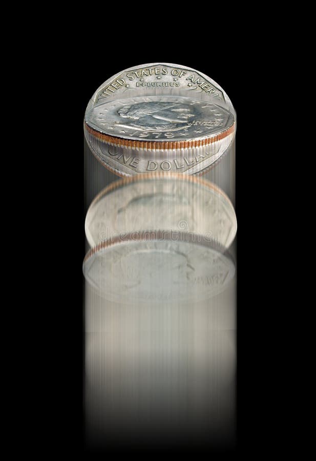 Coin flip on black stock photo. Image of flip, toss, choice - 8327400