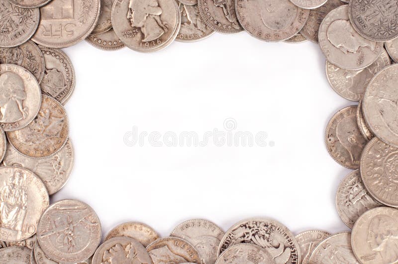 Coin frame stock photo. Image of nickels, trust, isolated - 28782254