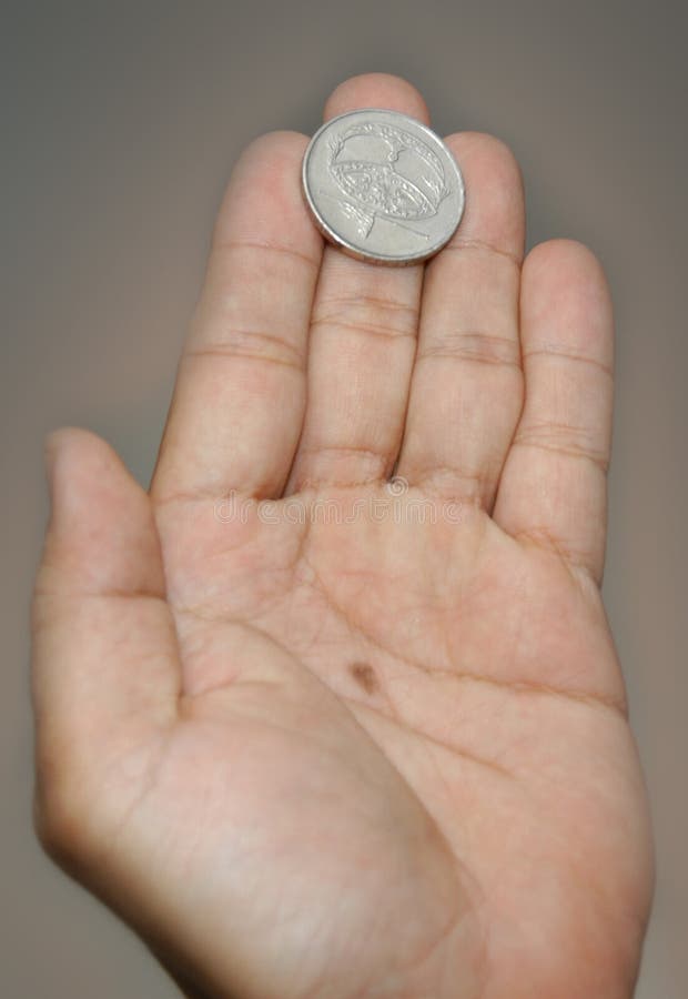 Coin & Hand stock image. Image of financial, hand, europe - 163789