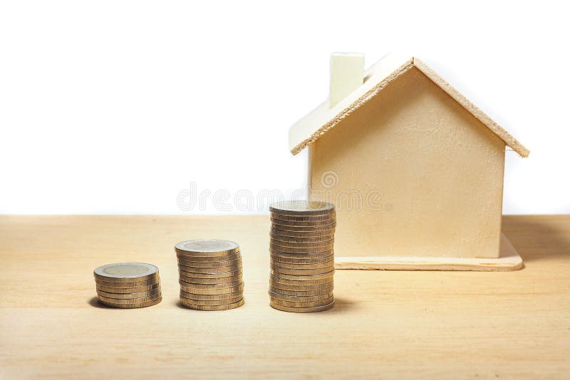 COIN HOUSE stock photo. Image of loan, building, debt - 21776912