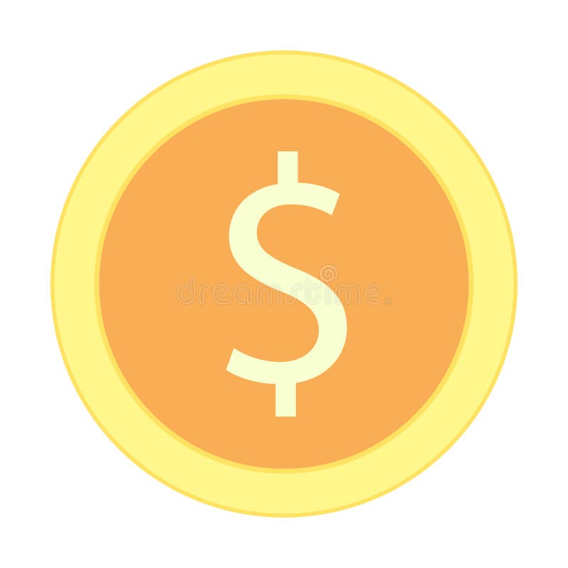 Coin Icon Design Template. Vector Illustration Stock Vector ...