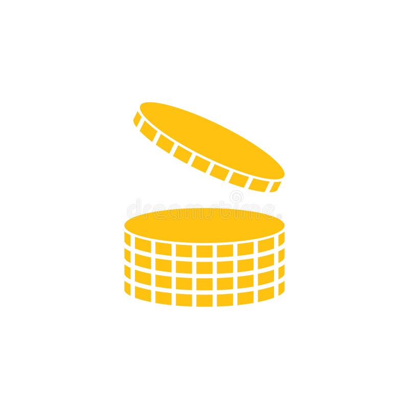 Coin Icon Design Template Vector Illustration Stock Photo - Image of ...