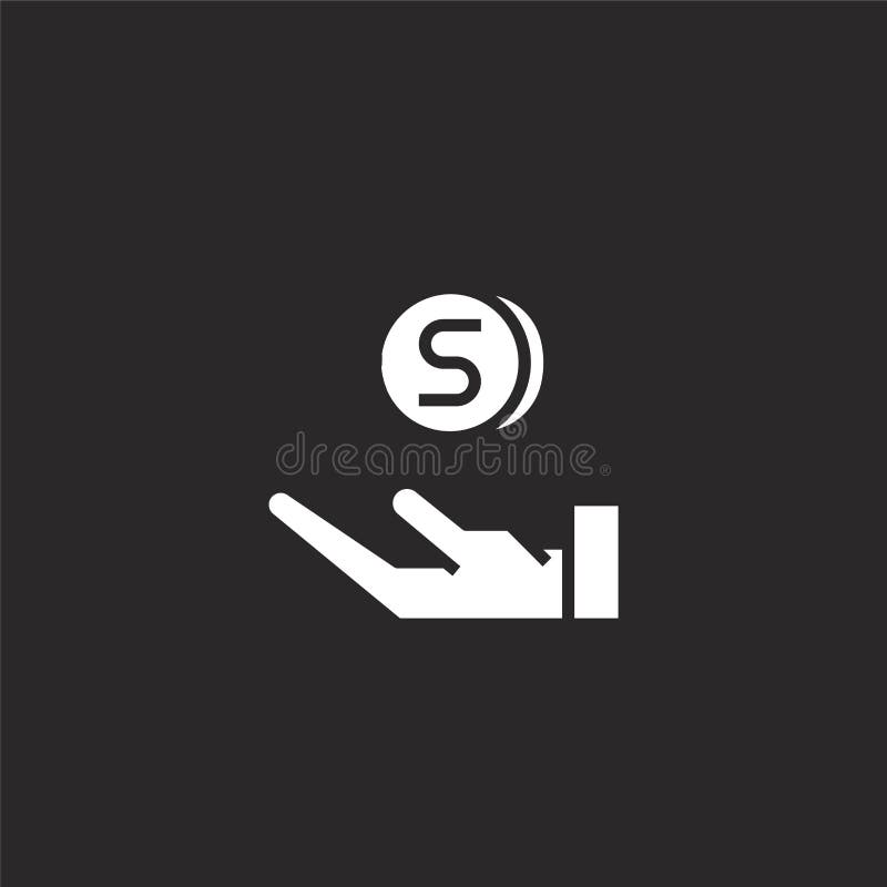 Coin Icon. Filled Coin Icon for Website Design and Mobile, App ...