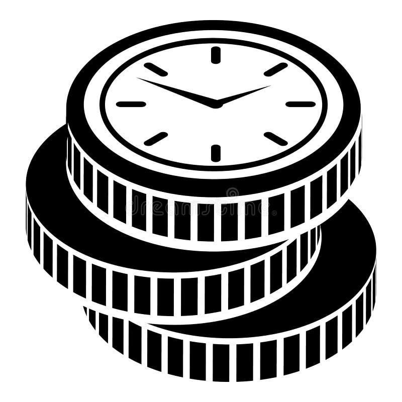 Coin icon, simple style. stock vector. Illustration of calendar - 107404424