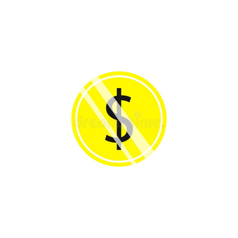 Coin Icon. Simple Illustration of Coin Vector Icon for Web Stock Vector ...