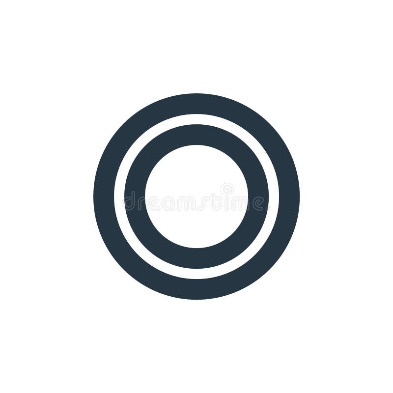 Coin Icon Vector from Essentials Ui Concept. Thin Line Illustration of ...