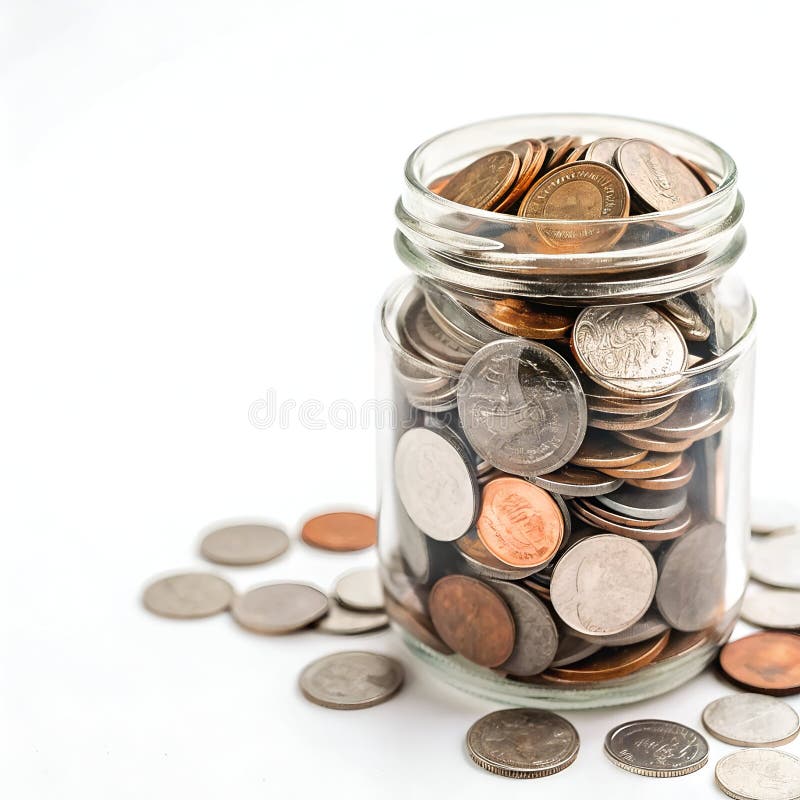 Coin Jar stock illustration. Illustration of management - 357226103
