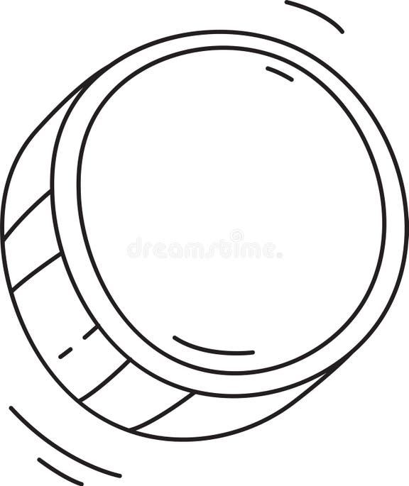 Coin Line Doodle stock vector. Illustration of doodle - 331033446